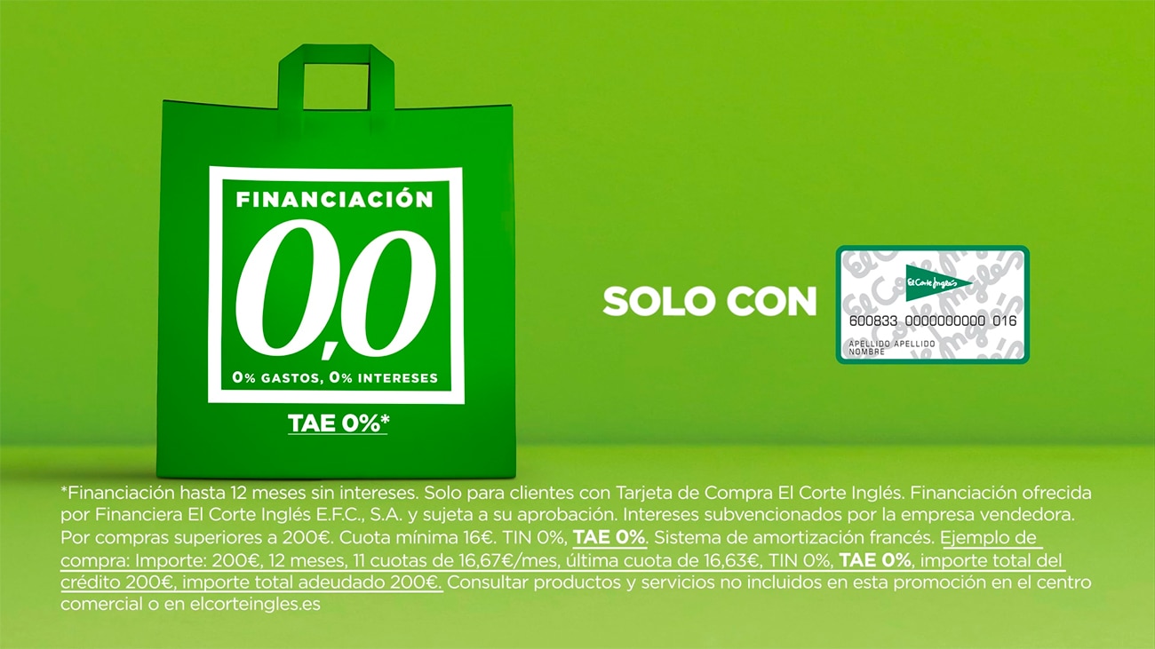 El Corte Inglés lanza “Financiación 0,0” para hacer más fácil y cómoda ...