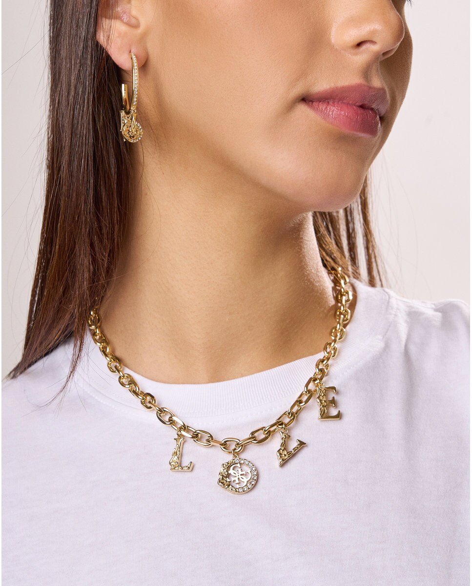 Colar 4 Love de Aço Dourado · Guess · El Corte Inglés