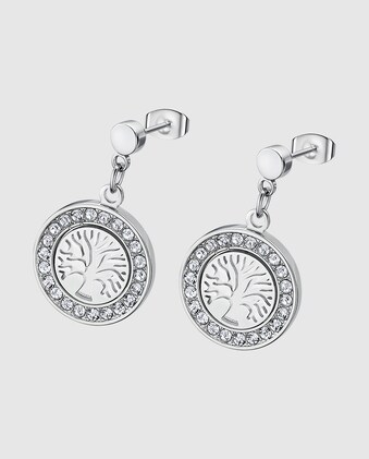 Pendiente Lotus Style Ls2181-4/1 Tree Of Life de Aço Inoxidável com ...