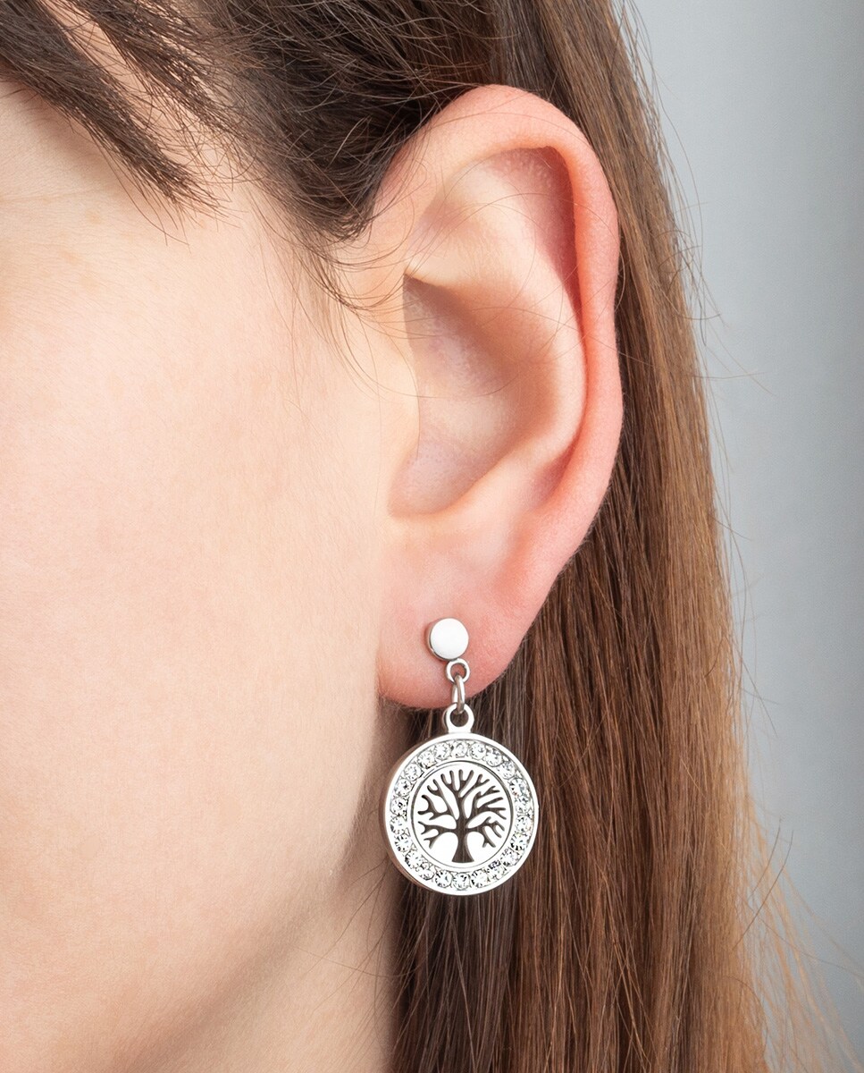 Pendiente Lotus Style Ls2181-4/1 Tree Of Life de Aço Inoxidável com ...