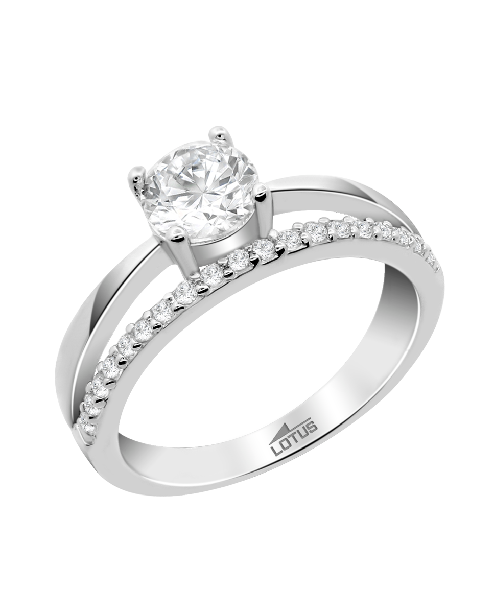 Anel Lotus Silver Lp3741-3 Pure Essential de Prata com Acabamento ...
