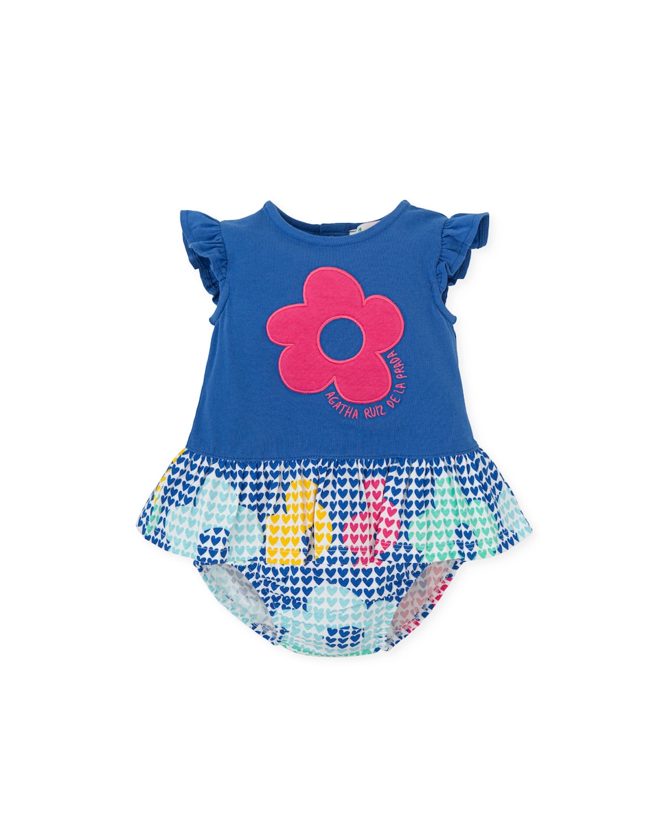 Vestido com Cueca para Bebé Infantil Azul Elétrico · Agatha Ruiz de la ...