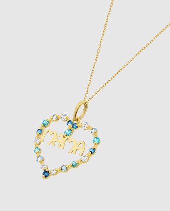 Colar Hin00306/45 Basics de Ouro 9k com Acabamento Brilhante e Motivo ...