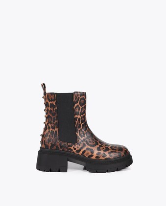 Botins Animal Print com Elásticos Laterais · Lola Casademunt · El Corte ...