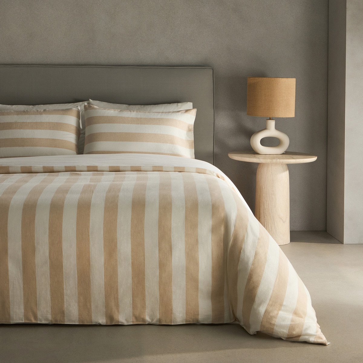 Juego de funda nórdica lino y algodón Orson El Corte Inglés Beige Cama ...