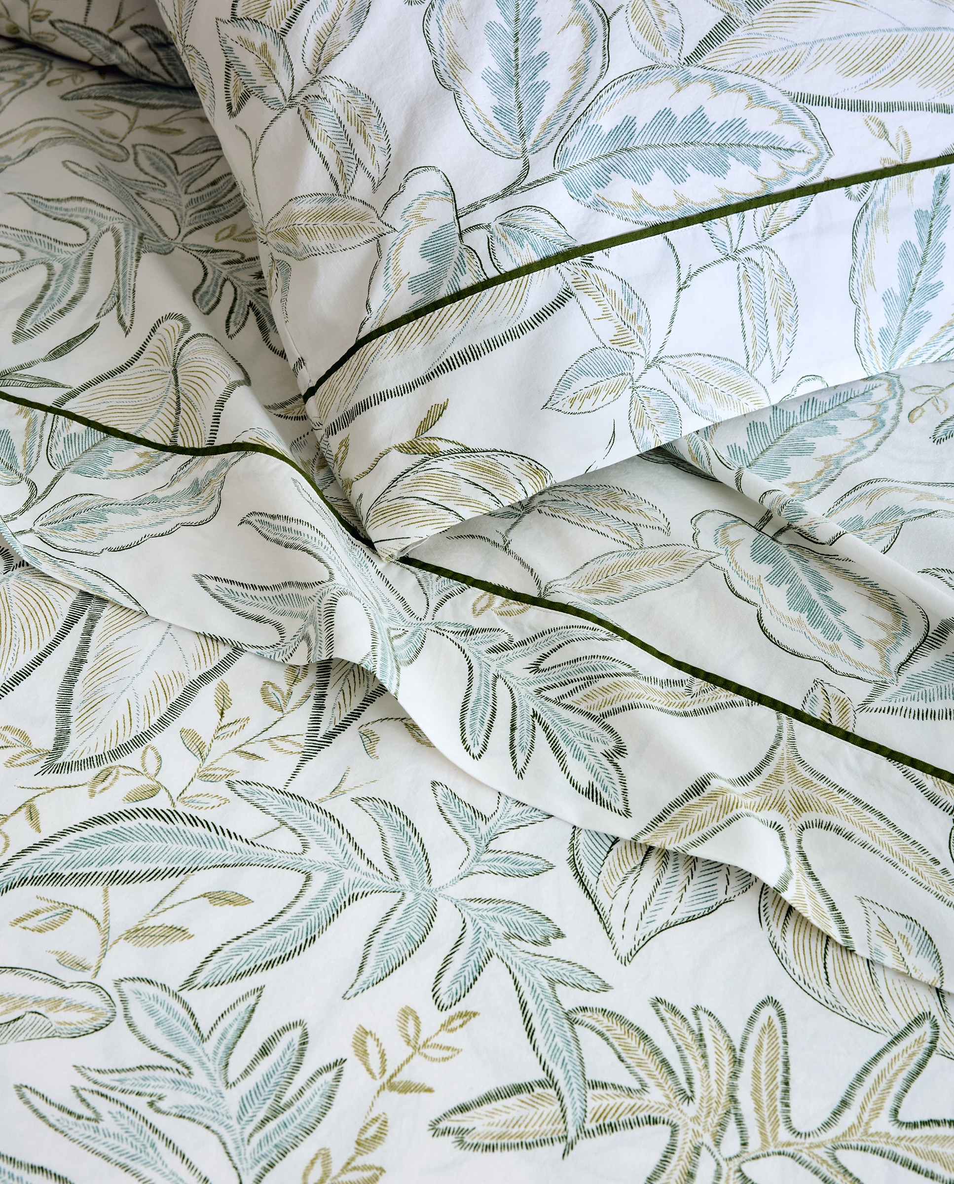 Juego de sábanas algodón Icana Verde Cama 180 cm · El Corte Inglés