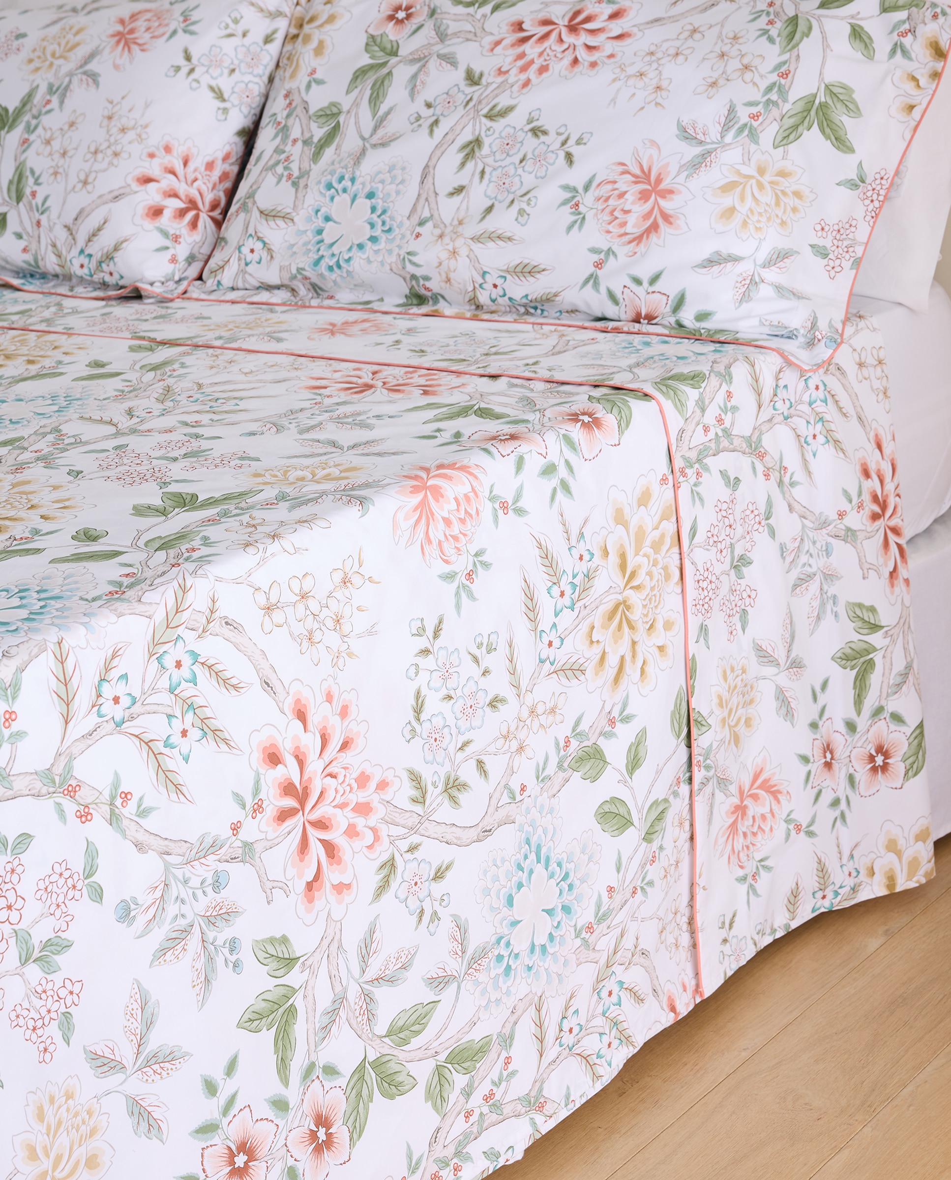 Juego de sábanas algodón Eiren Rosa Cama 180 cm · El Corte Inglés
