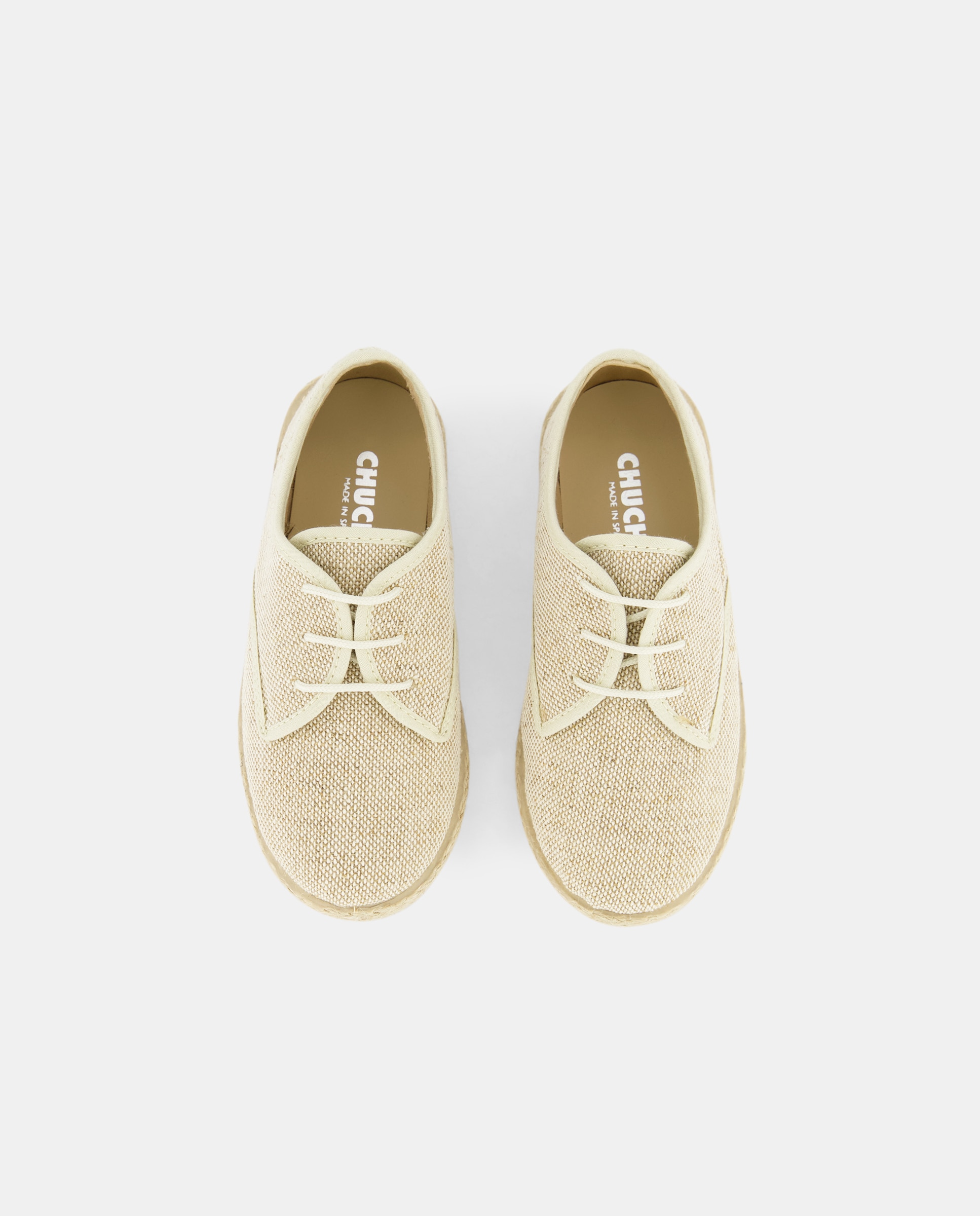 Bluchers de niño en lino con yute Beige Chuches · El Corte Inglés