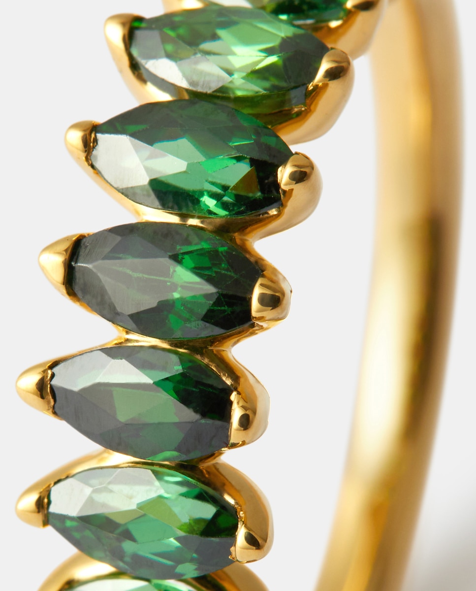 Anillo de oro con tsavorita Verde El Corte Inglés · El Corte Inglés