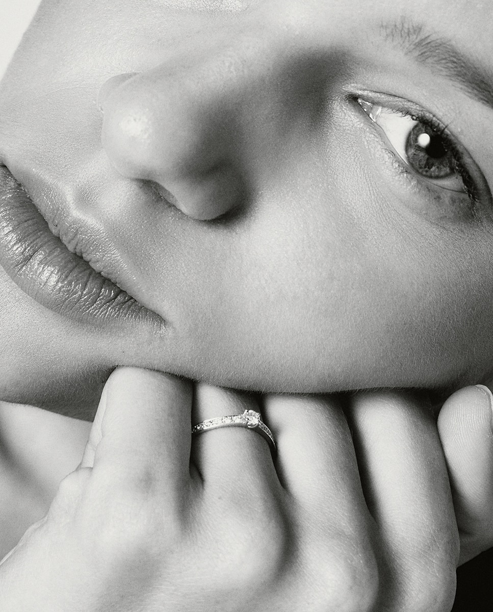 Anillo solitario de oro y brillantes Blanco El Corte Inglés · El Corte ...