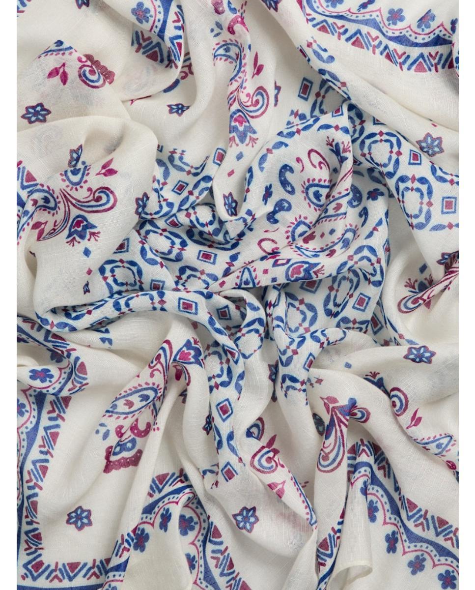 Pañuelo cuadrado estampado Azul Pieces · El Corte Inglés