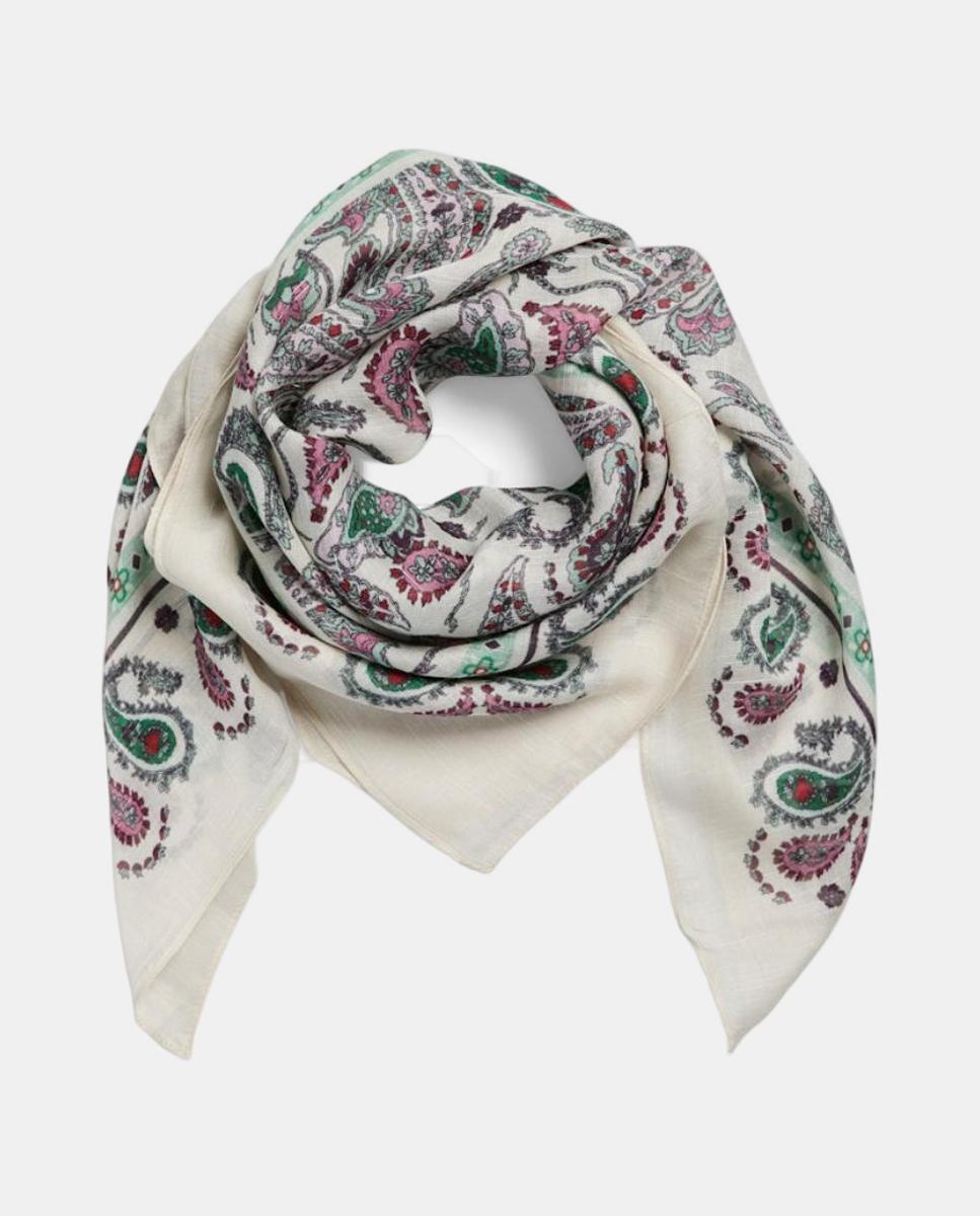 Pañuelo cuadrado estampado Verde Pieces · El Corte Inglés