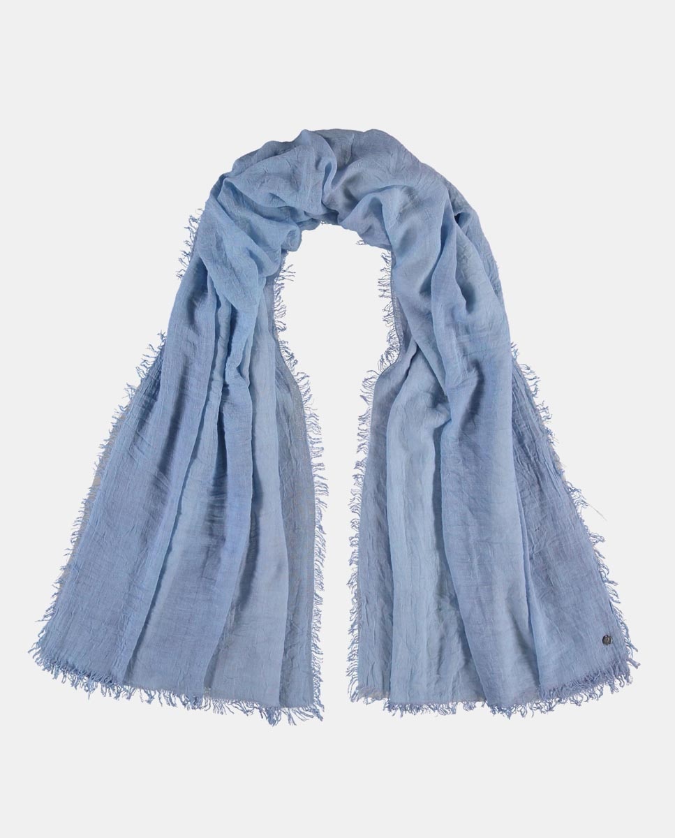 Fular azul con flecos Azul V.Fraas · El Corte Inglés