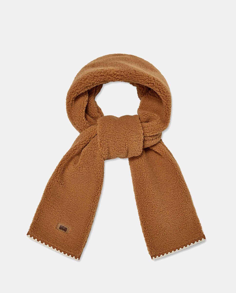 Bufanda UGG festoneada de borreguito Camel · El Corte Inglés