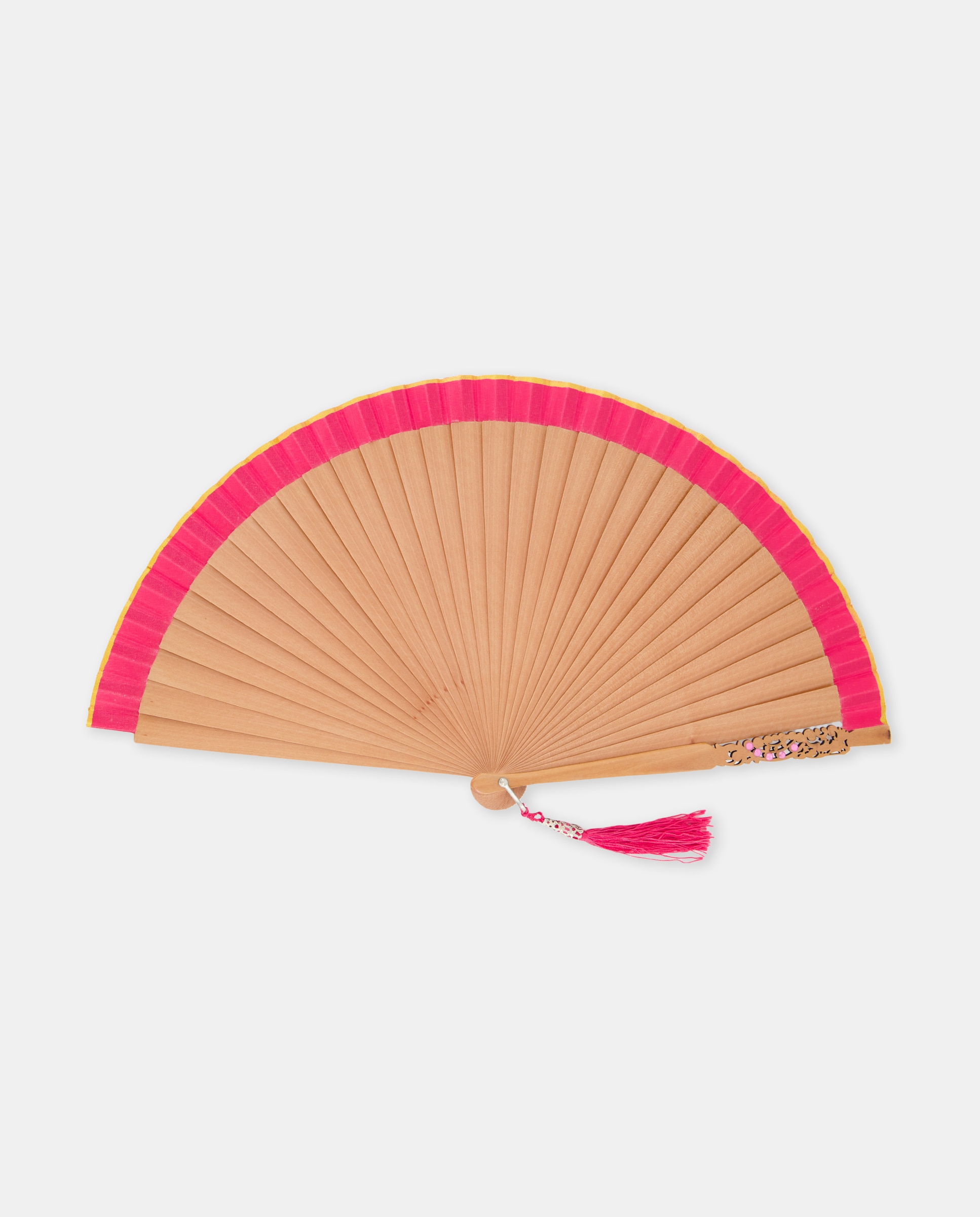 Abanico madera piedras cabera Fucsia Aparisi · El Corte Inglés
