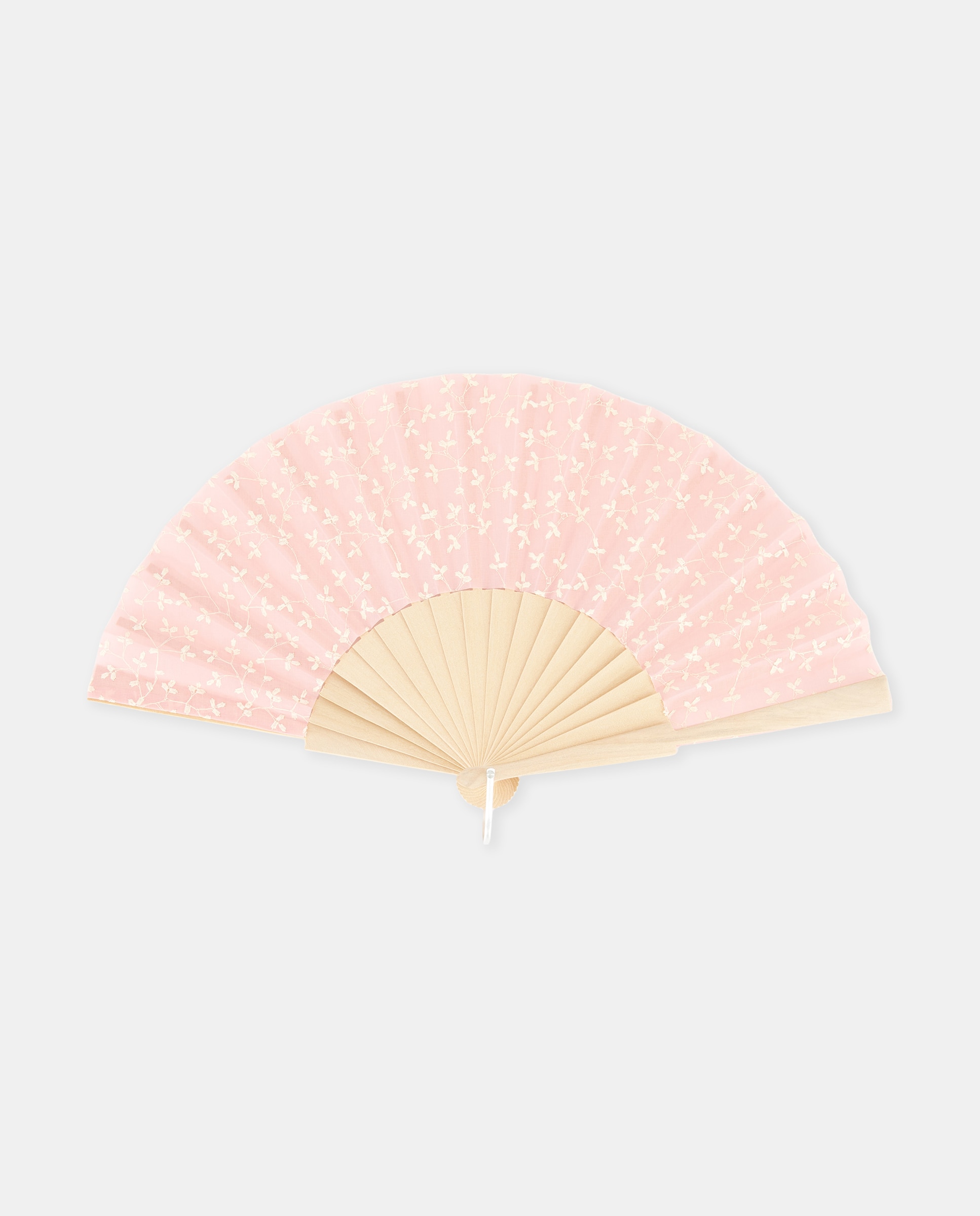 Abanico madera natural bordado Rosa Aparisi · El Corte Inglés
