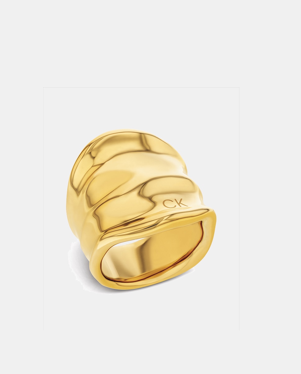 Anillo Elemental de acero dorado Oro · El Corte Inglés