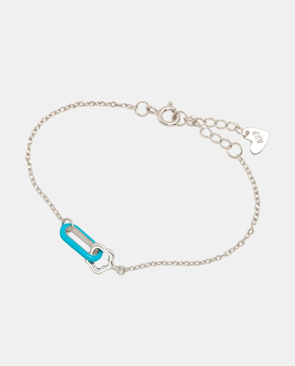 Pulsera Flor bicolor azul agua Azul · El Corte Inglés