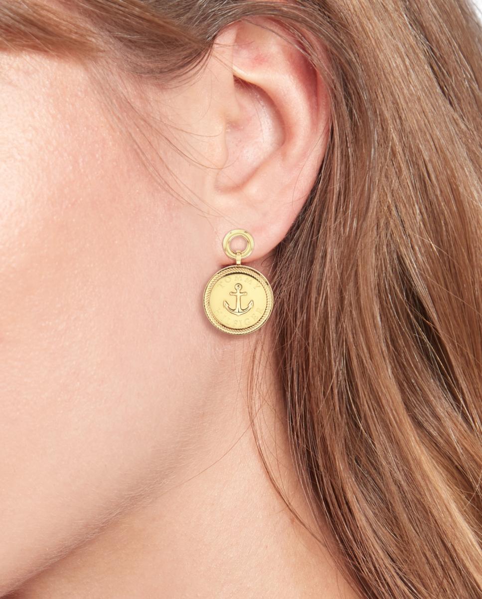 Pendientes Nautical Charms de acero dorado Dorado · El Corte Inglés