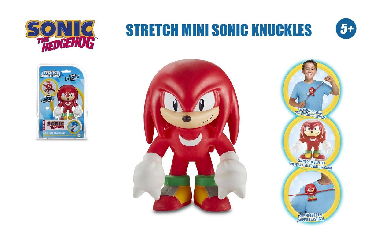 Figura Stretch Mini Sonic Knuckles Famosa · Famosa · El Corte Inglés