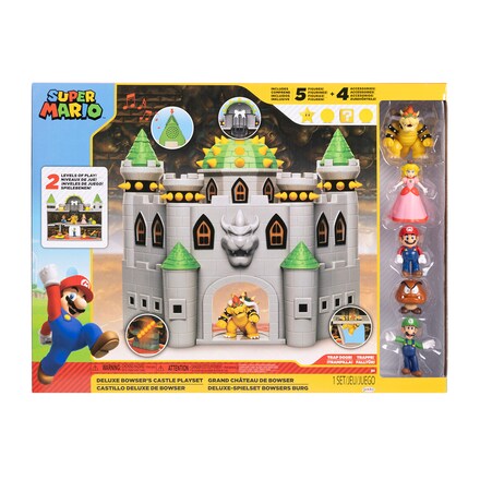 Playset del Castillo de Bowser con 5 Figuras 6 cm Super Mario Jakks ...
