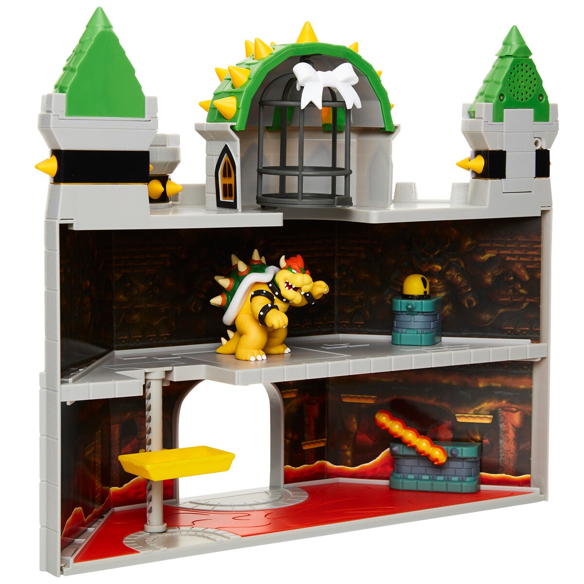 Playset del Castillo de Bowser con 5 Figuras 6 cm Super Mario Jakks ...