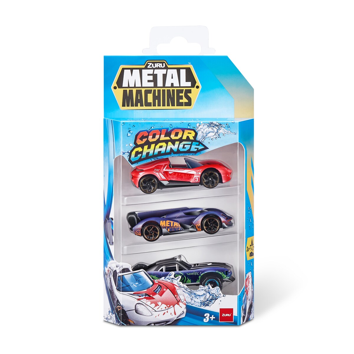 Pack surtido 3 vehículos Color Change Metal Machines · Metal Machines ...