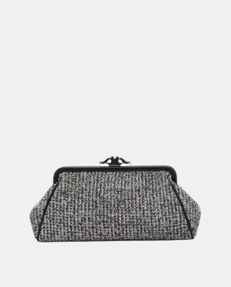 Clutch de fiesta jaspeado con boquilla Negro Abbacino · El Corte Inglés