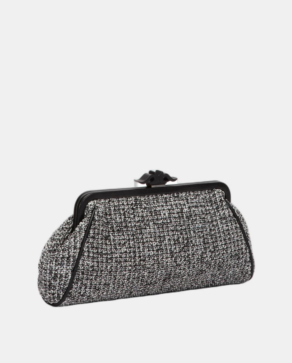 Clutch de fiesta jaspeado con boquilla Negro Abbacino · El Corte Inglés