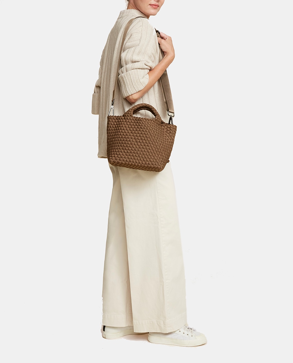Tote pequeño trenzado modelo St Barths Marrón · El Corte Inglés
