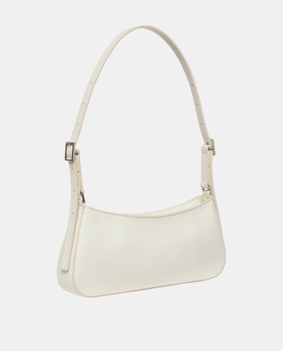 Bolso de hombro Calvin Klein con estampado monogram Blanco · El Corte ...
