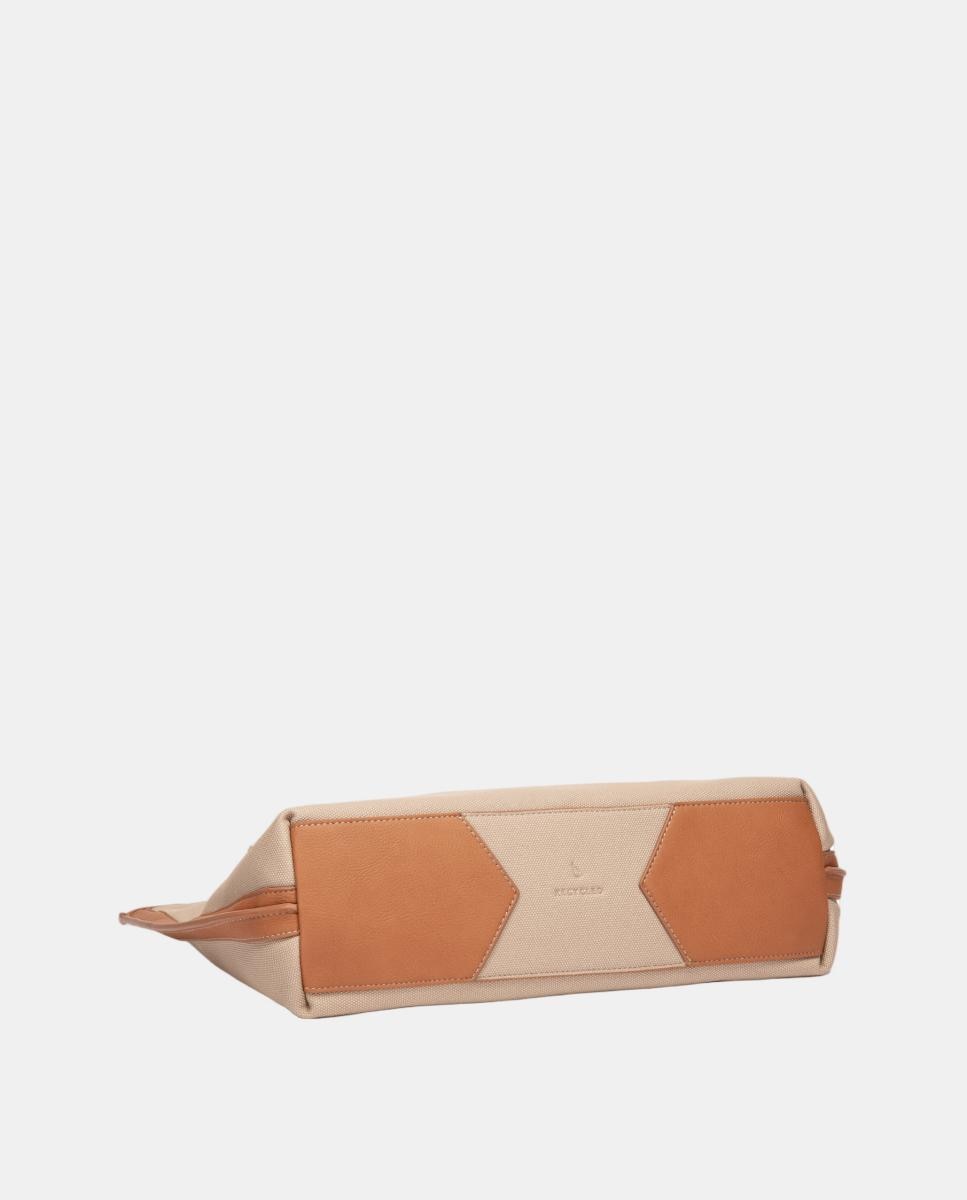Bolso de mano estilo shopper con pompones Camel Abbacino · El Corte Inglés