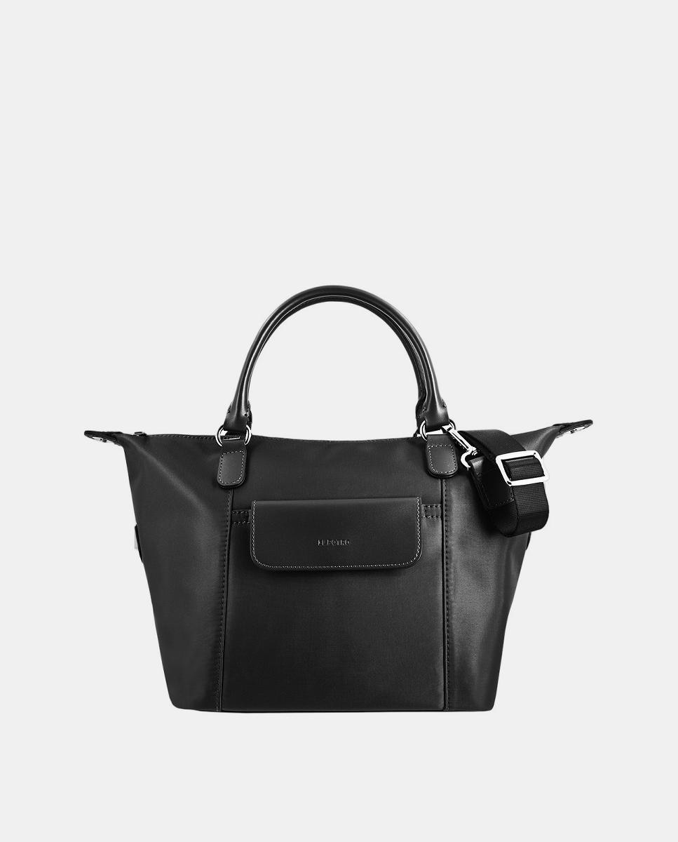 Bolso cesta con asas de mano y bandolera regulable Negro El Potro · El ...