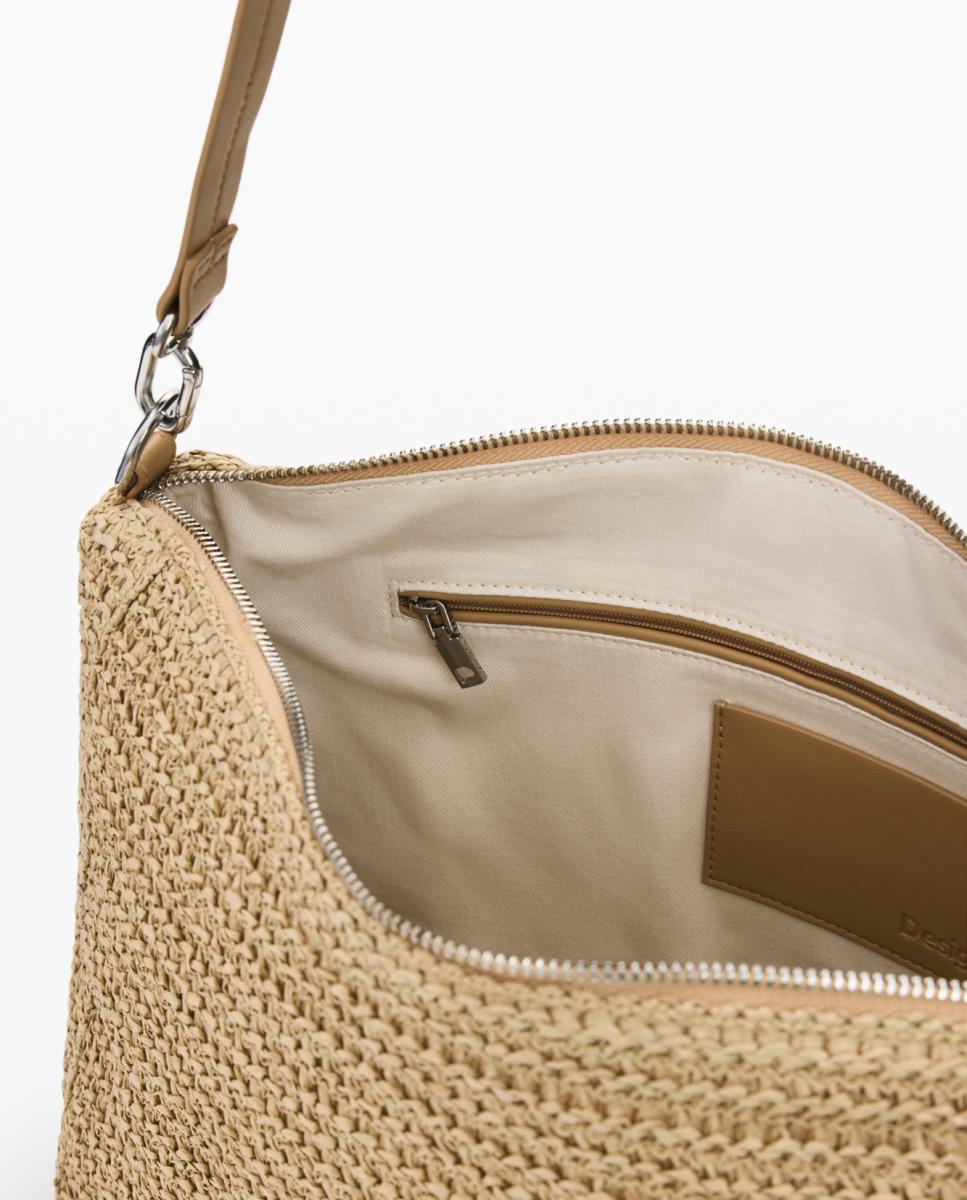 Bolso grande rafia charms Natural Desigual · El Corte Inglés