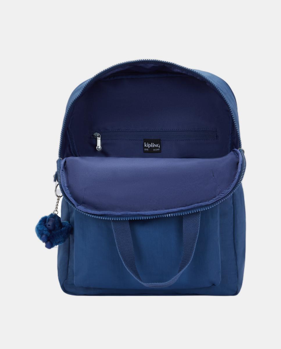 Mochila grande con protección para portátil Azul Kipling · El Corte Inglés