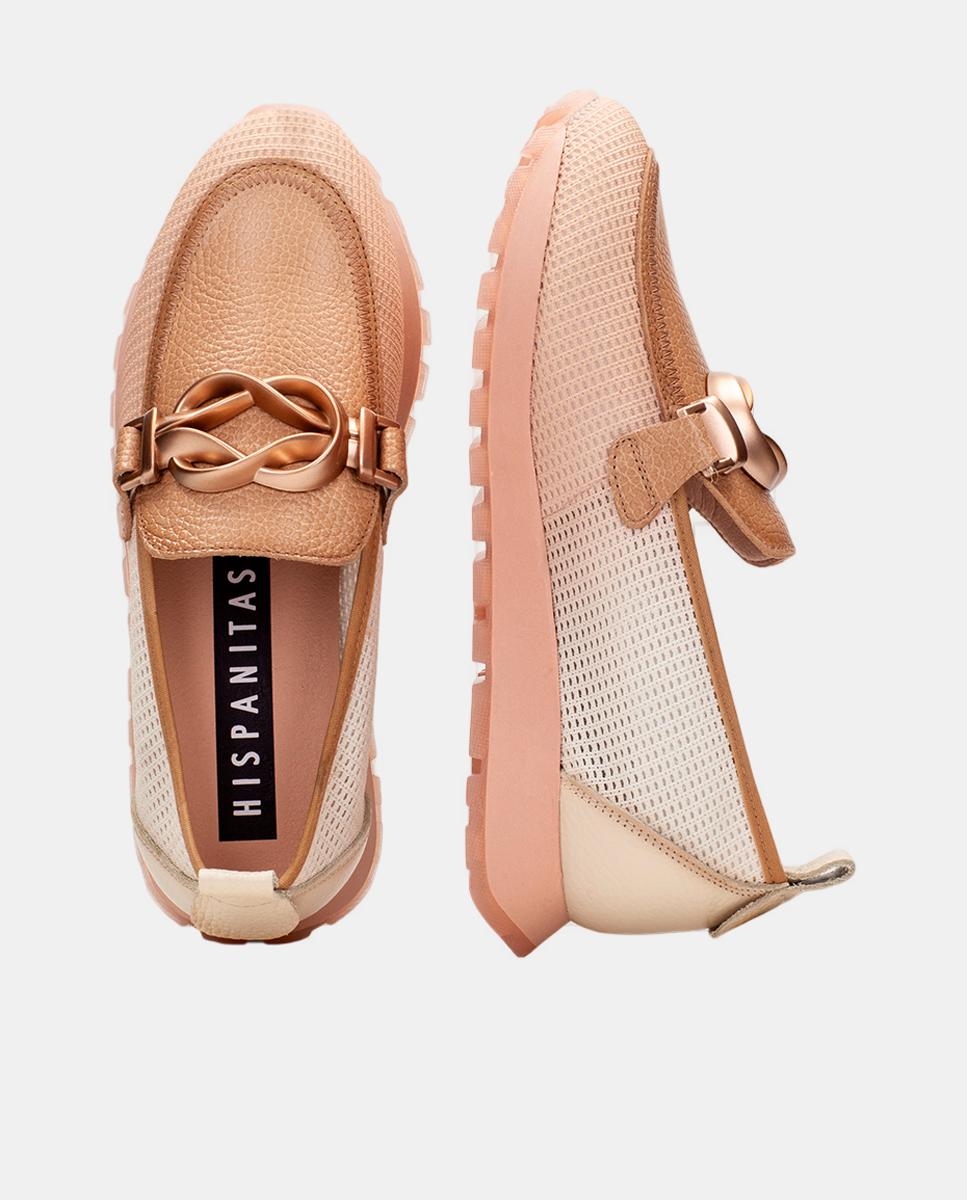 Zapatos de mujer mocasines Hispanitas sport Marrón claro · El Corte Inglés
