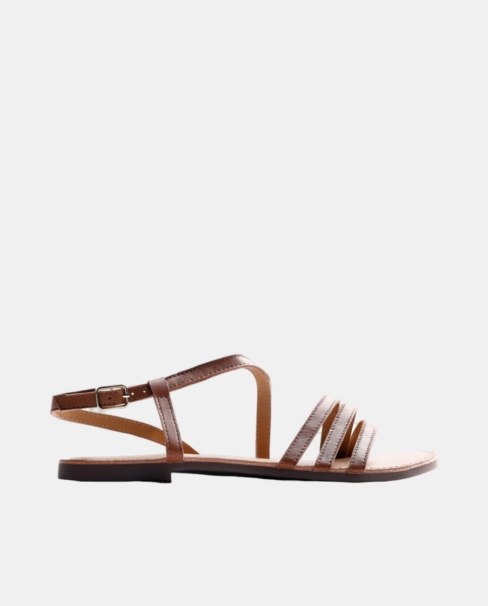Sandalias tiras piel Marrón Gioseppo · El Corte Inglés