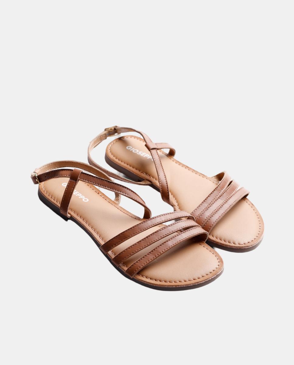 Sandalias tiras piel Marrón Gioseppo · El Corte Inglés