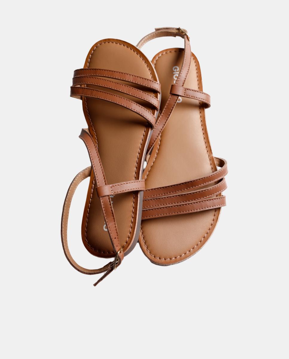 Sandalias tiras piel Marrón Gioseppo · El Corte Inglés
