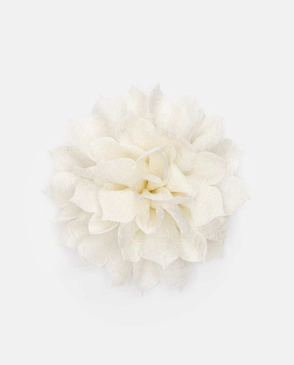 Pico-pato broche flor grande puntas tejido con textura Siena · El Corte ...