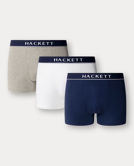 Pack de Três Boxers de Malha Combinados · Hackett · El Corte Inglés