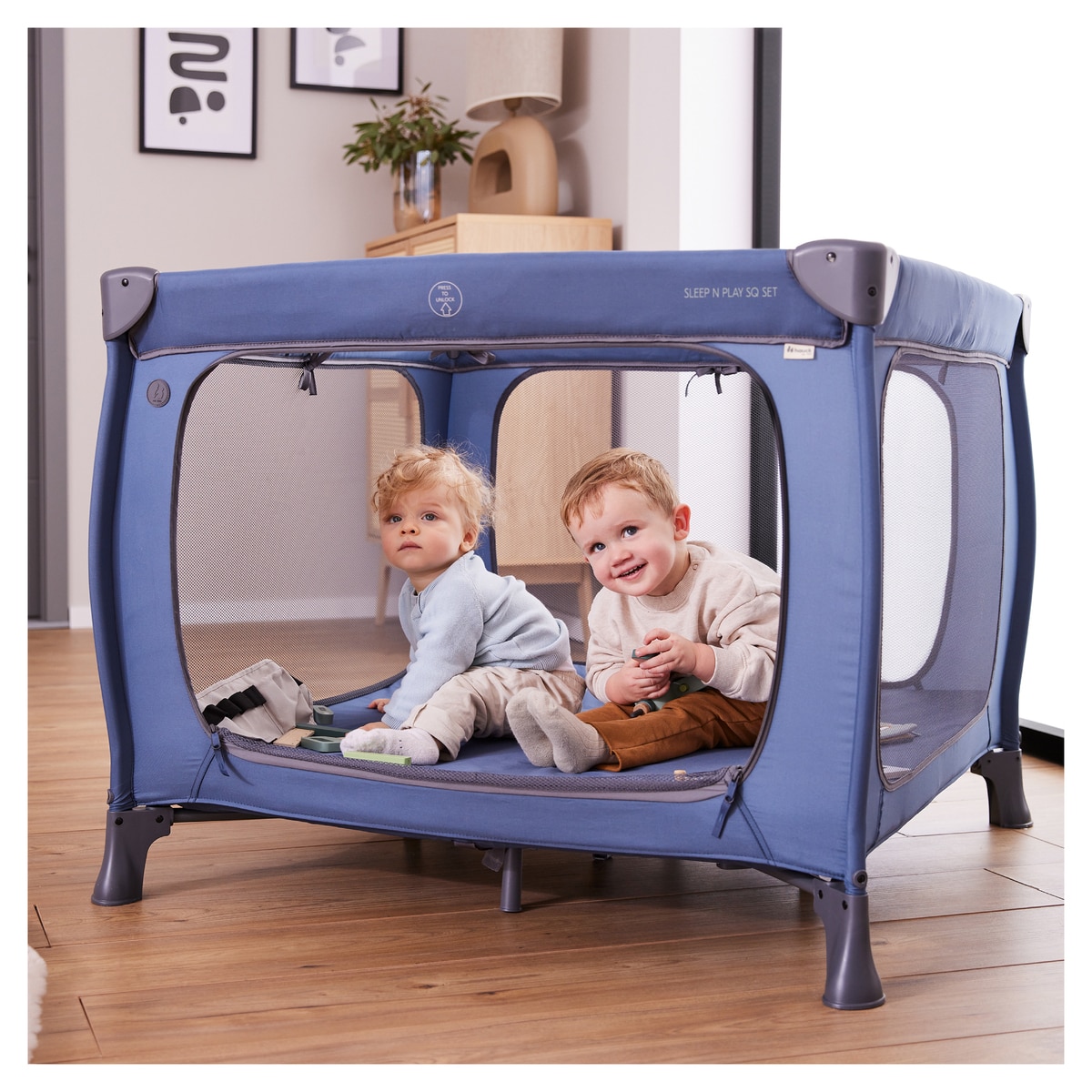Cuna - Parque de viaje Hauck Sleep N Play SQ Set Azul · El Corte Inglés