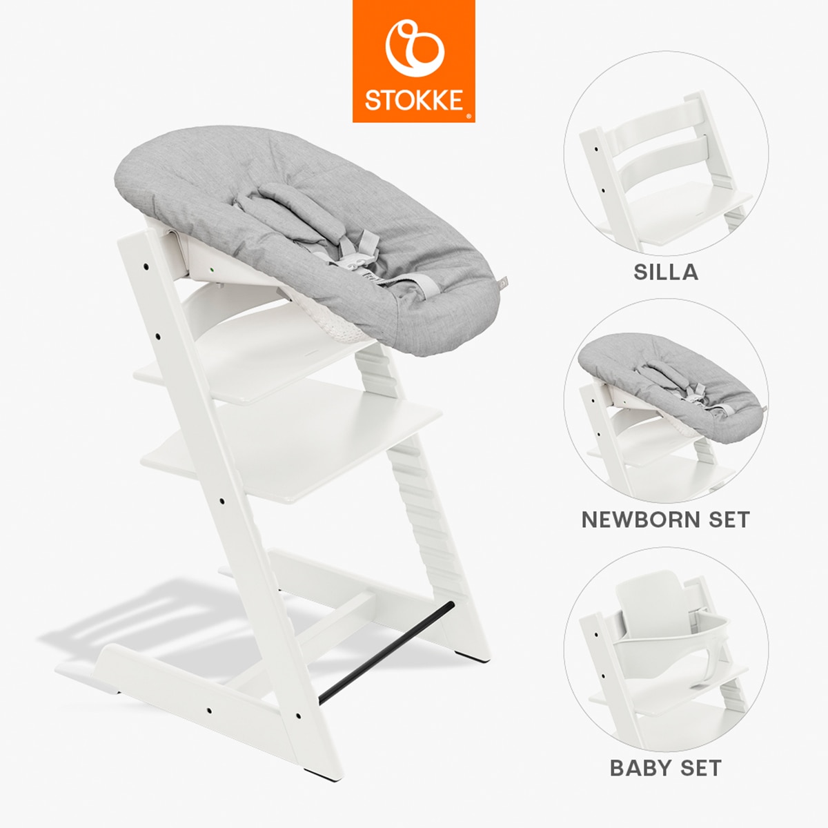 Tripp Trapp® Pack de Trona + Tripp Trapp® Newborn Set Blanco · El Corte ...