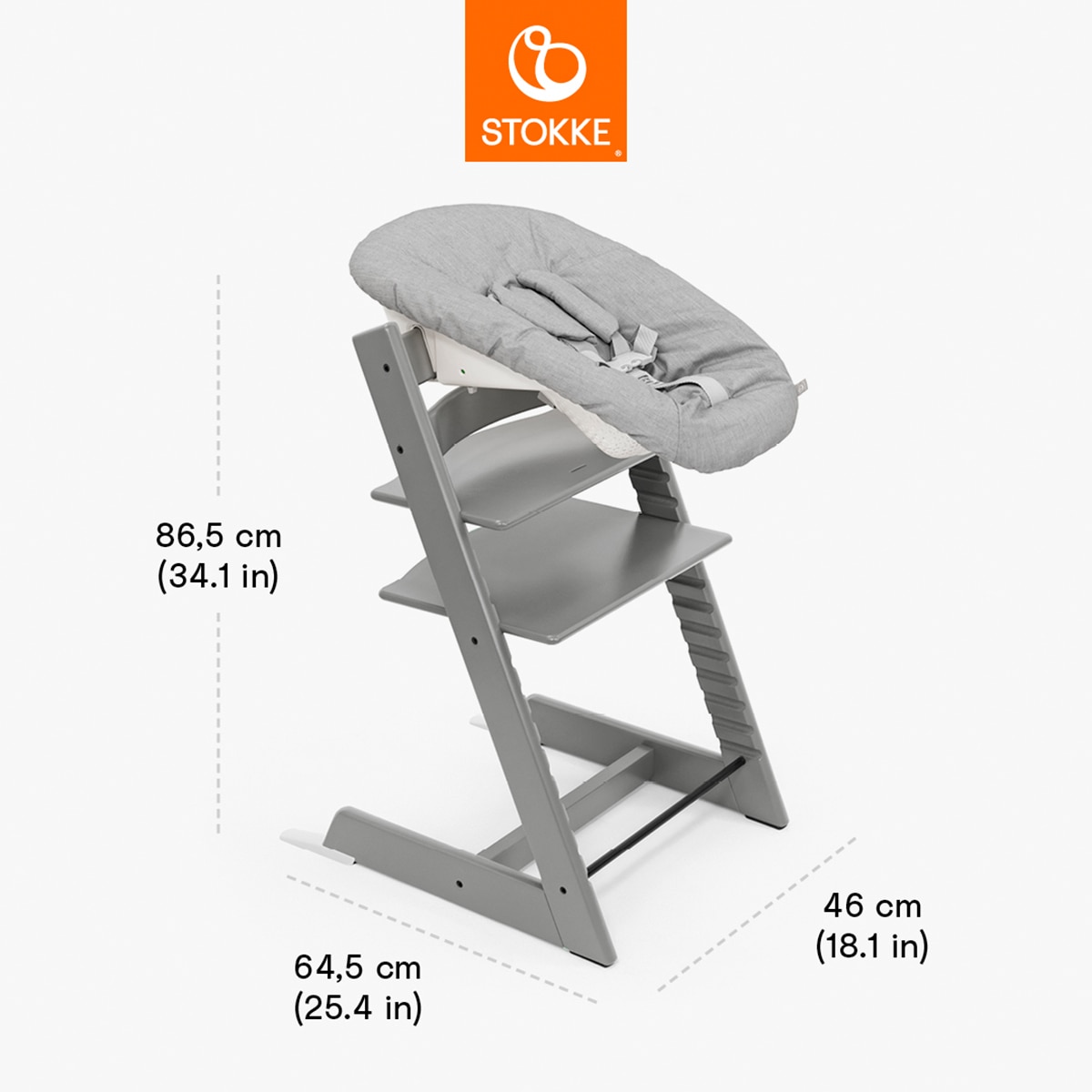 Tripp Trapp® Pack de Trona + Tripp Trapp® Newborn Set Gris · El Corte ...