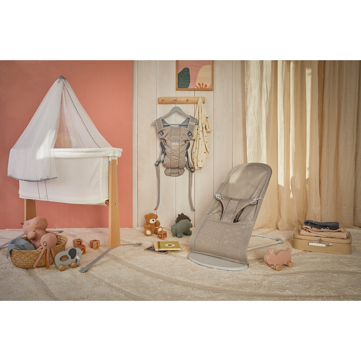 Hamaca Babybjörn Bliss, tejido Mesh Gris · El Corte Inglés