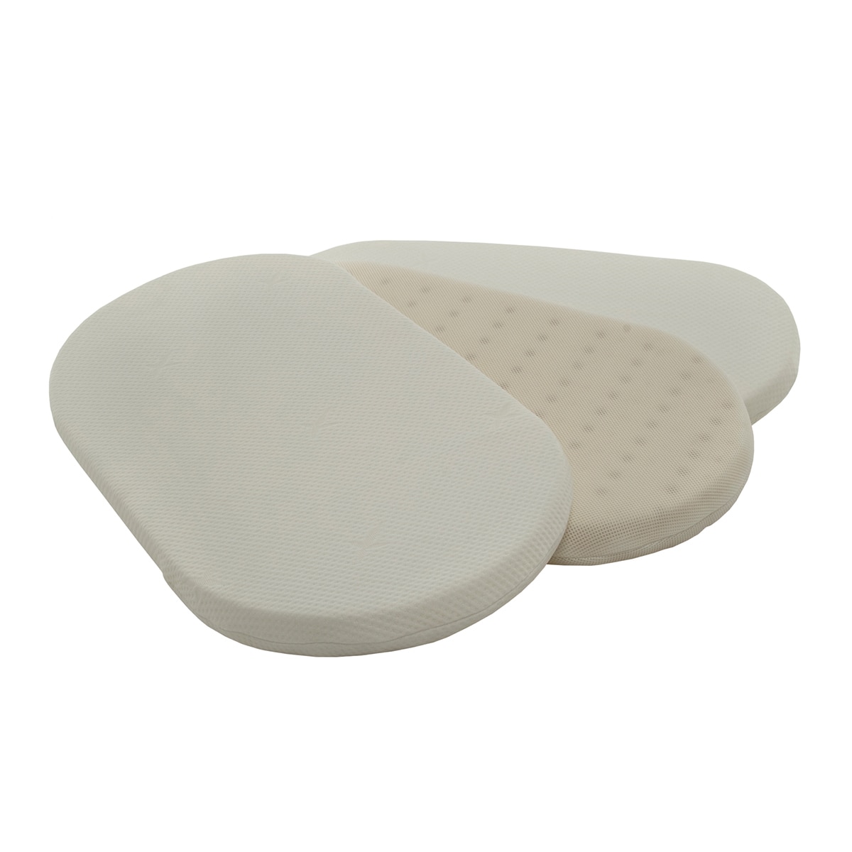Colchón para Minicuna La Cigüeña de espuma ovalado blanco Blanco · El ...