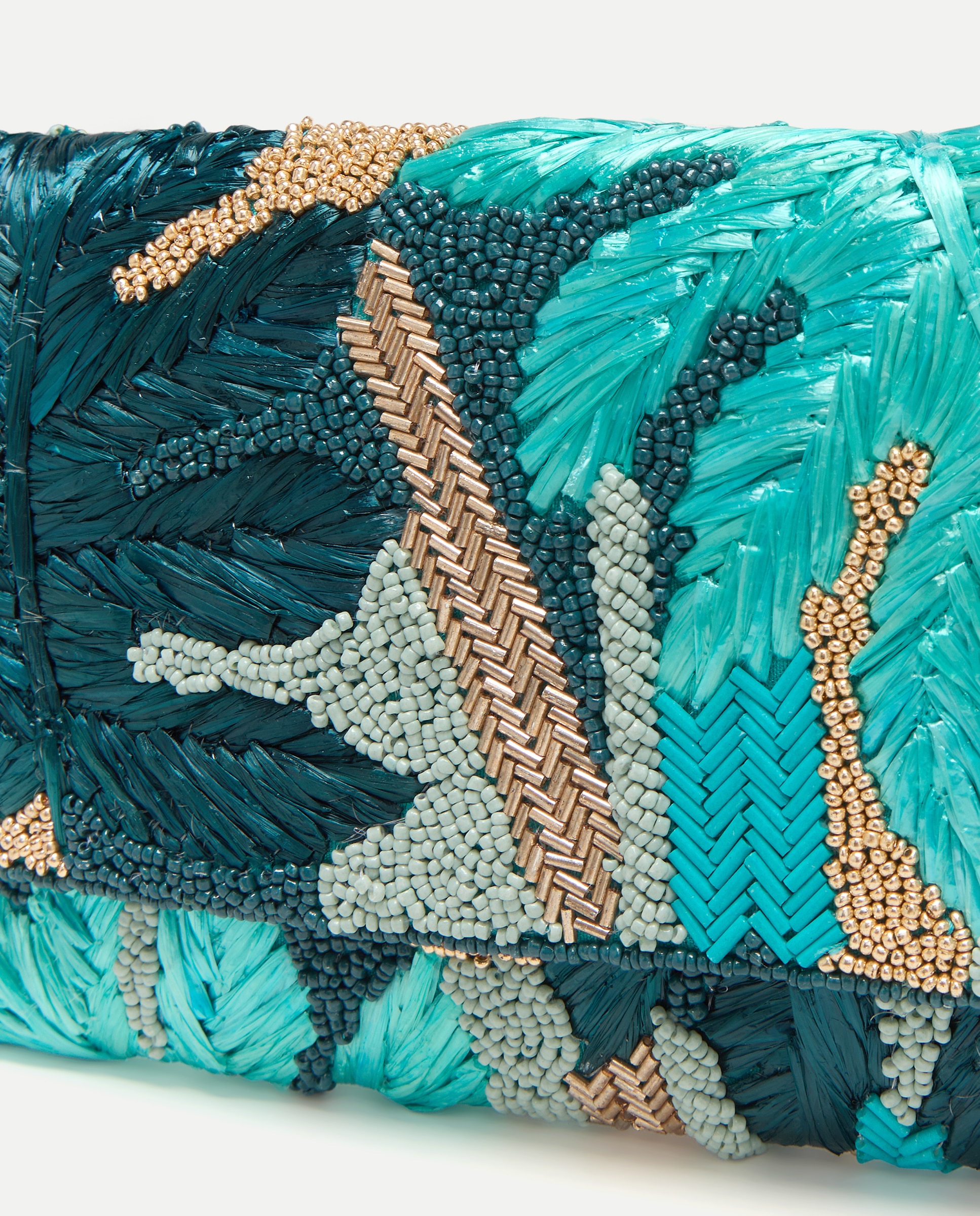 Bolso tipo sobre de rafia Verde Woman Fiesta El Corte Inglés · El Corte ...