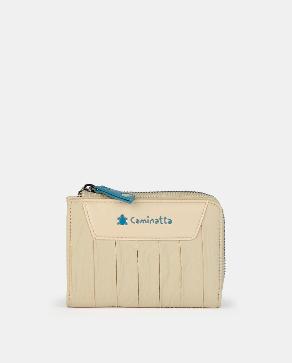 Billetero cierre broche y cremallera Beige Caminatta · El Corte Inglés