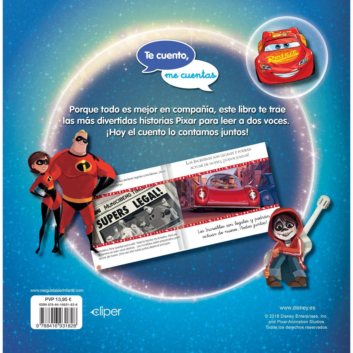 Historias Pixar para soñar. Te cuento, me cuentas (Cuentos Disney ...