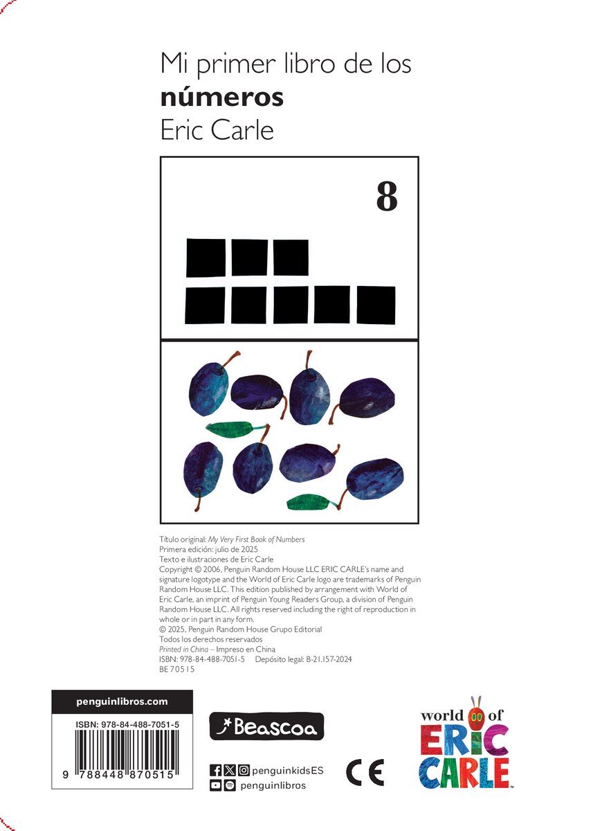 Mi primer libro de los números (Colección Eric Carle) · BEASCOA TRES ...